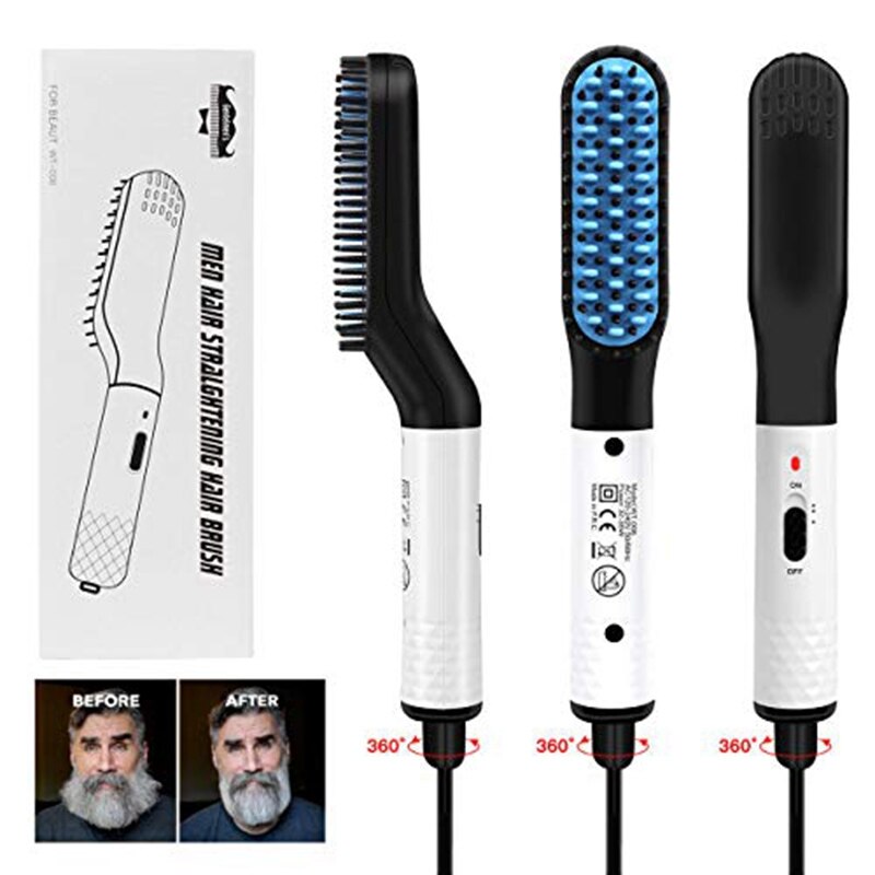 Electric Beard/Hair Straightener Brush Comb Tools ... – Grandado