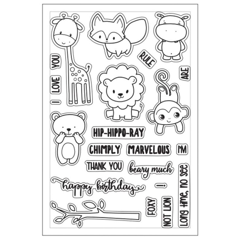 Leuke Vogel Dag Clear Stamps Prinses Verjaardag Ca... – Vicedeal