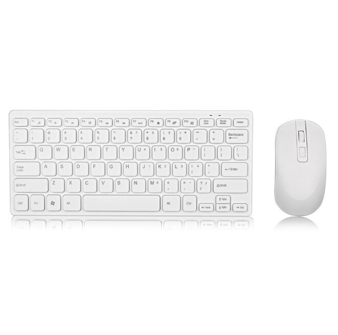 Wireless Keyboard and Mouse Set Chocolate Button K... – Vicedeal