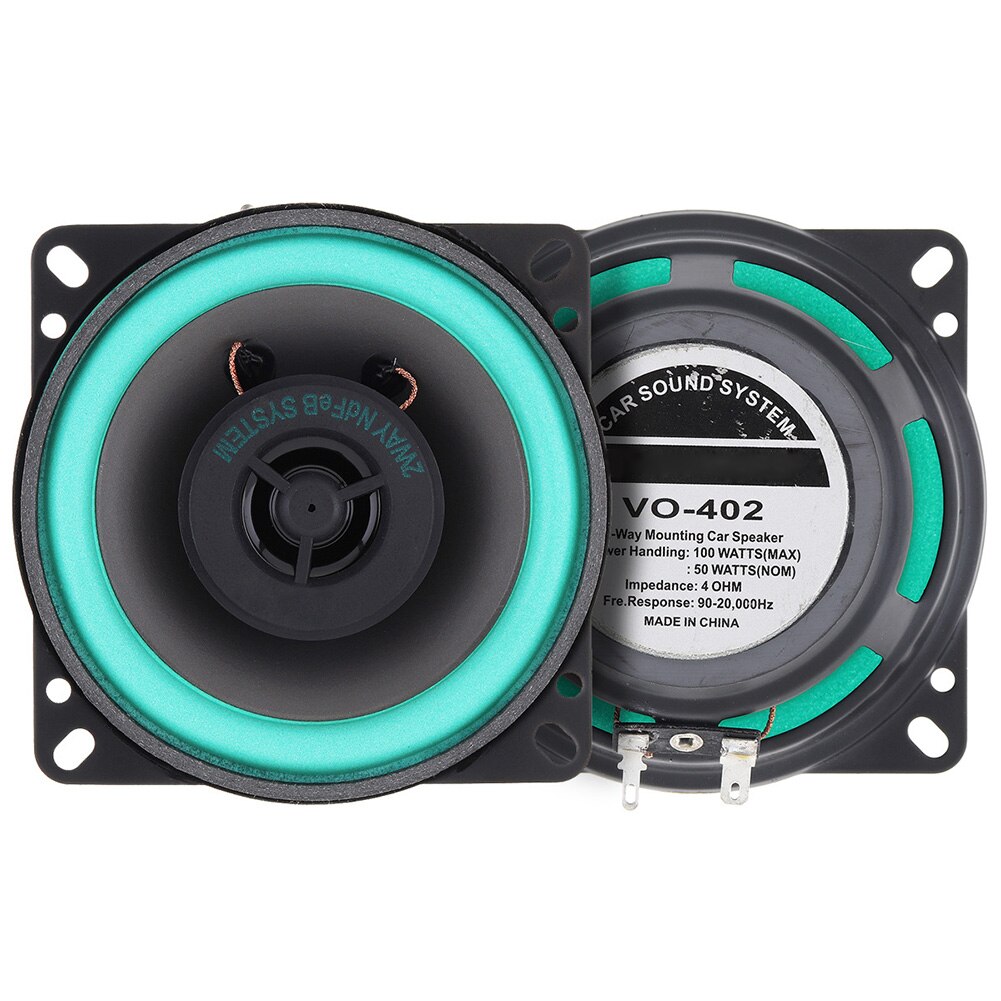 VO-402 4 Inch 2 Way 100W Universele Auto Hifi Coax... – Grandado