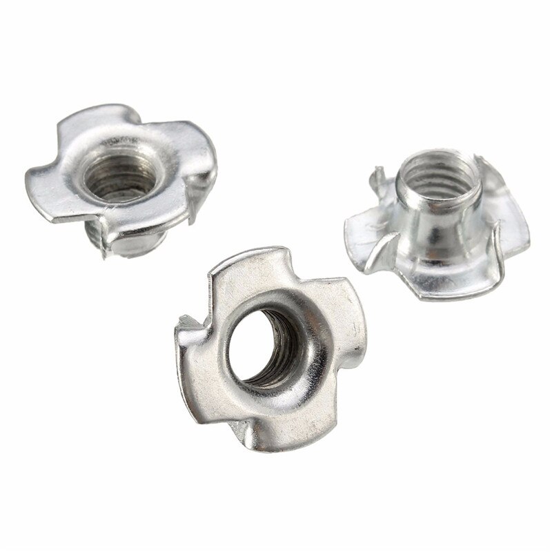 10 st zinkpläterade fyra klor mutter högtalarmutte... – Grandado