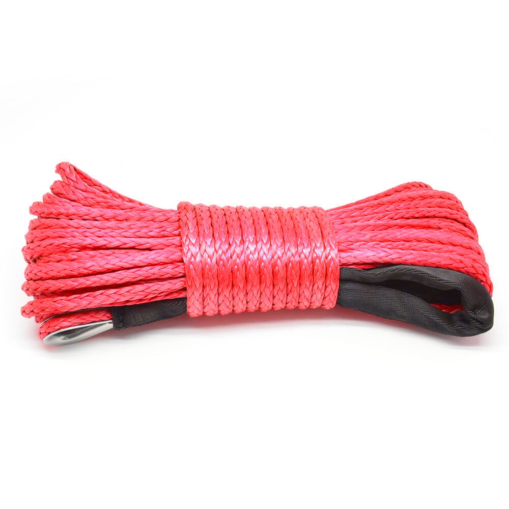 15m Winch Rope 7700lb Pull Line Cable Nylon Towing... – Grandado