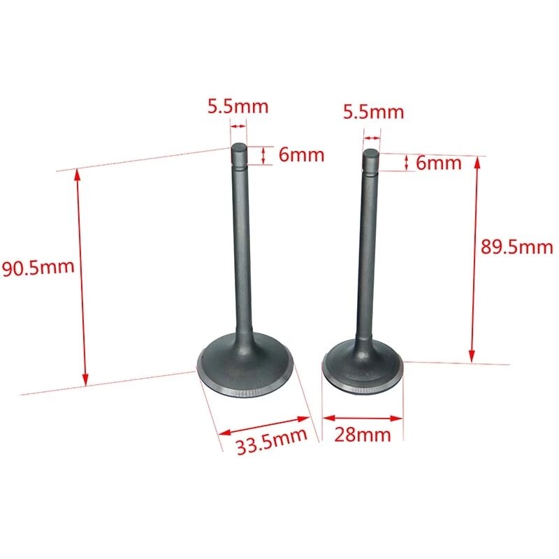 PIT Bike Intake Valve Exhaust Valves Fit For Zongs... – Grandado