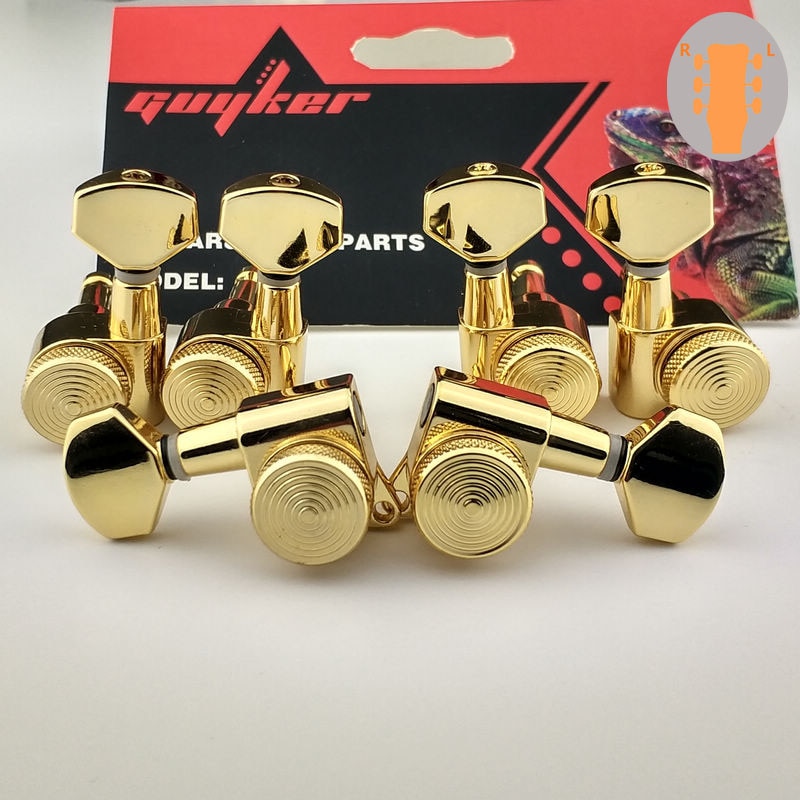 Gold guitar locking tuners växlingsförhållande 1:1... – Grandado