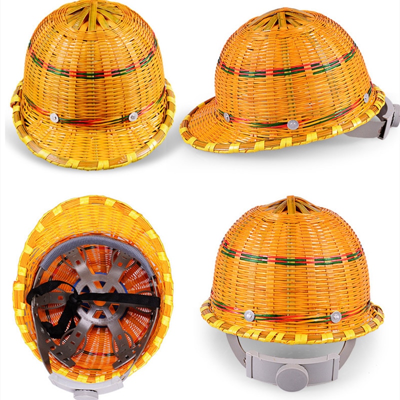 Safety Helmet Bamboo Braid Summer Breathable Man C... – Grandado