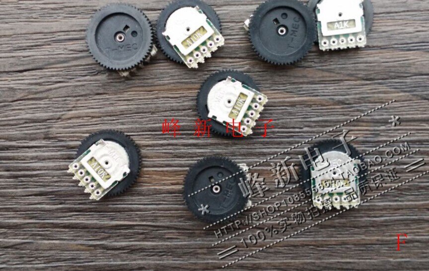 Double 5-pin A10K A103 vortex gear potentiometer d... – Vicedeal