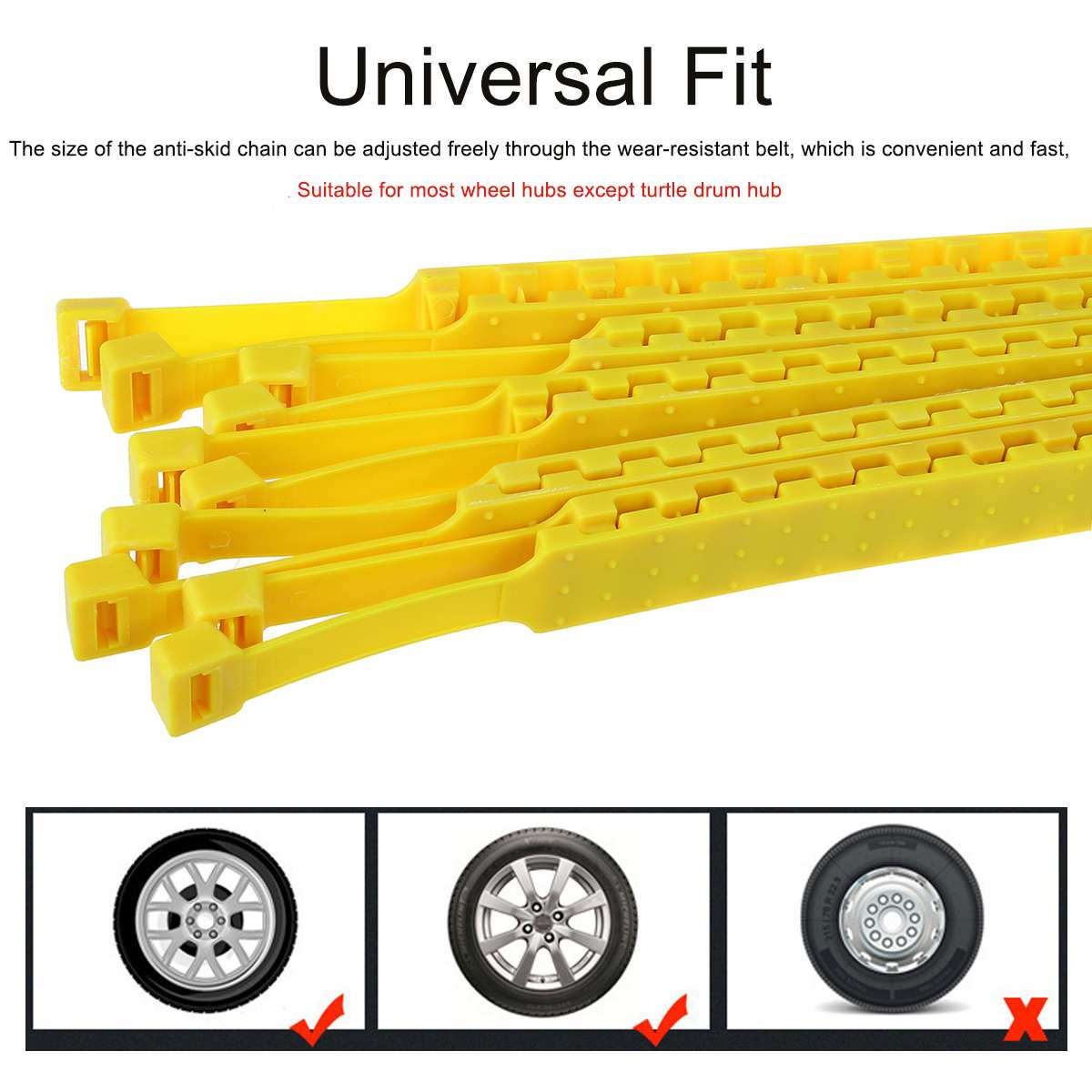 10pcs Universial Car Snow Chains Wheel Tyre Tire A... – Grandado