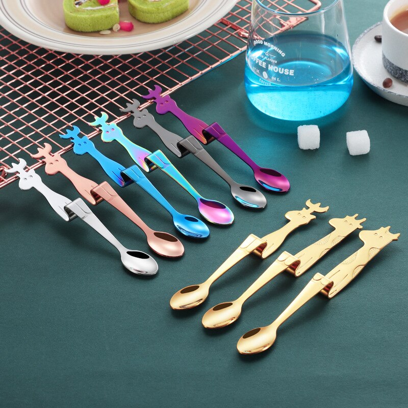 3pcs set, colorful stainless steel coffee spoons, ... – Vicedeal
