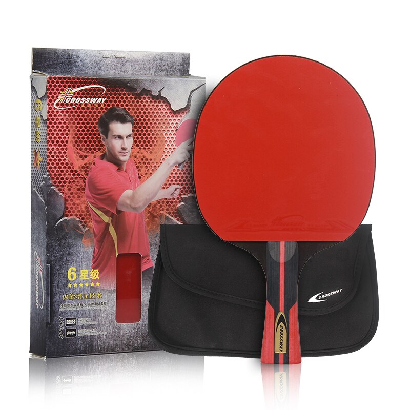 CROSSWAY 6 Stars Ping Pong Racket Tyro Adult Club ... – Grandado