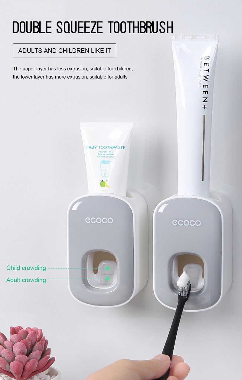 Wall-mounted Automatic Toothpaste Dispenser Bathro... – Vicedeal