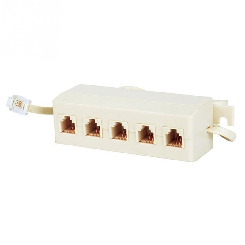 Telefon Adapter RJ11 6P4C Stecker auf 5 Ports 6P4C... – Vicedeal