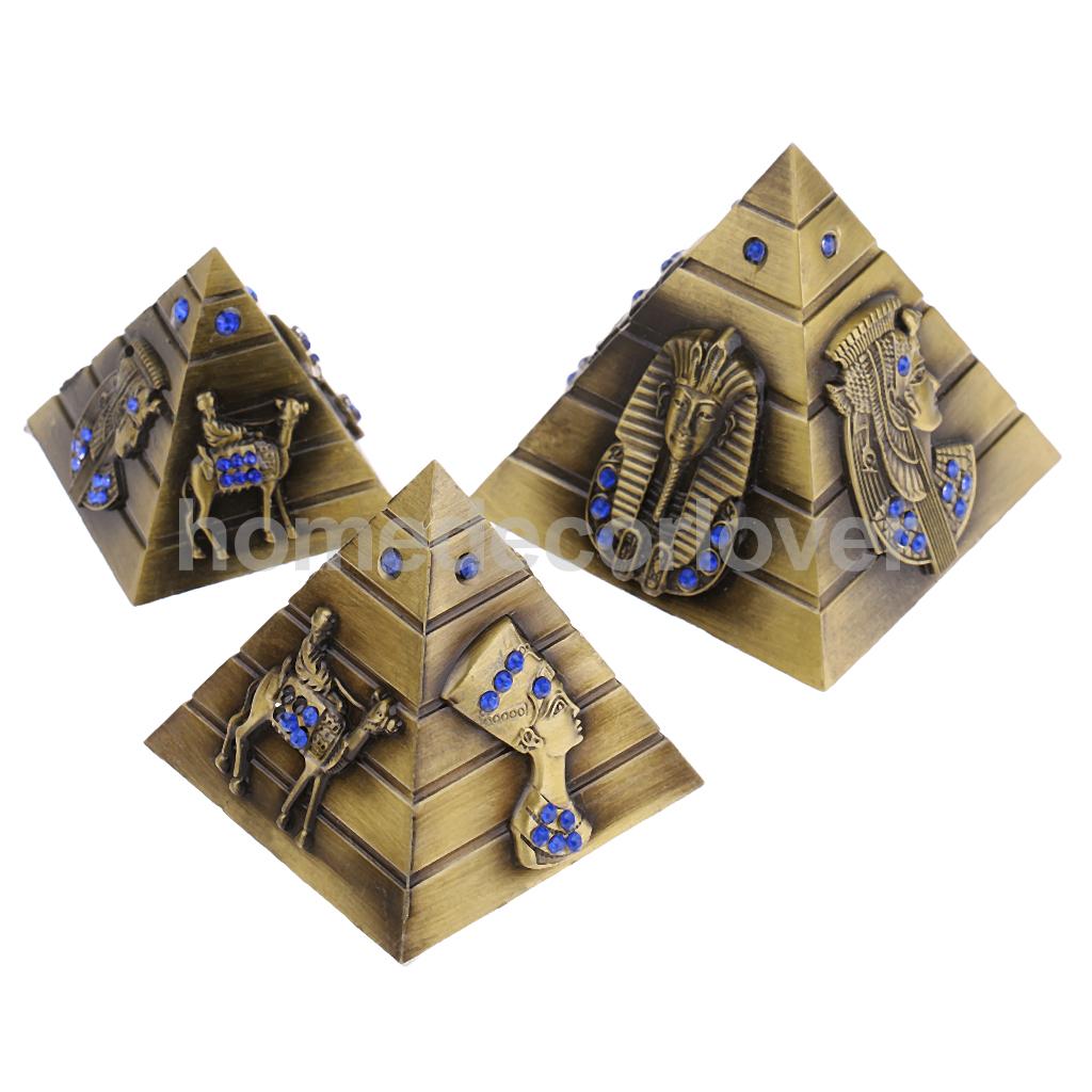 3pcs/set Metal Egyptian Pyramids Architectural Sou... – Grandado