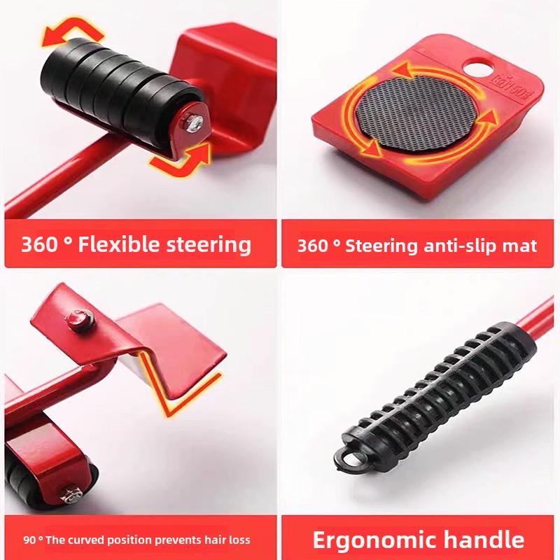 5Pcs/Set Heavy Duty Furniture Lifter Furniture Mov... – Grandado