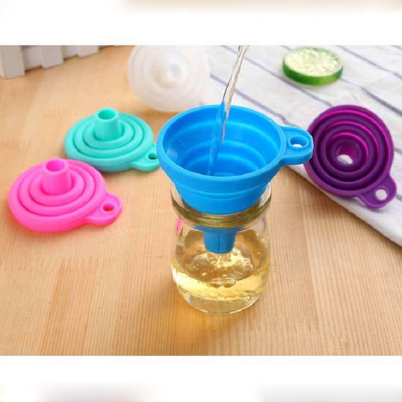 Kitchen Accessories Silicone Foldable Funnels Coll... – Grandado