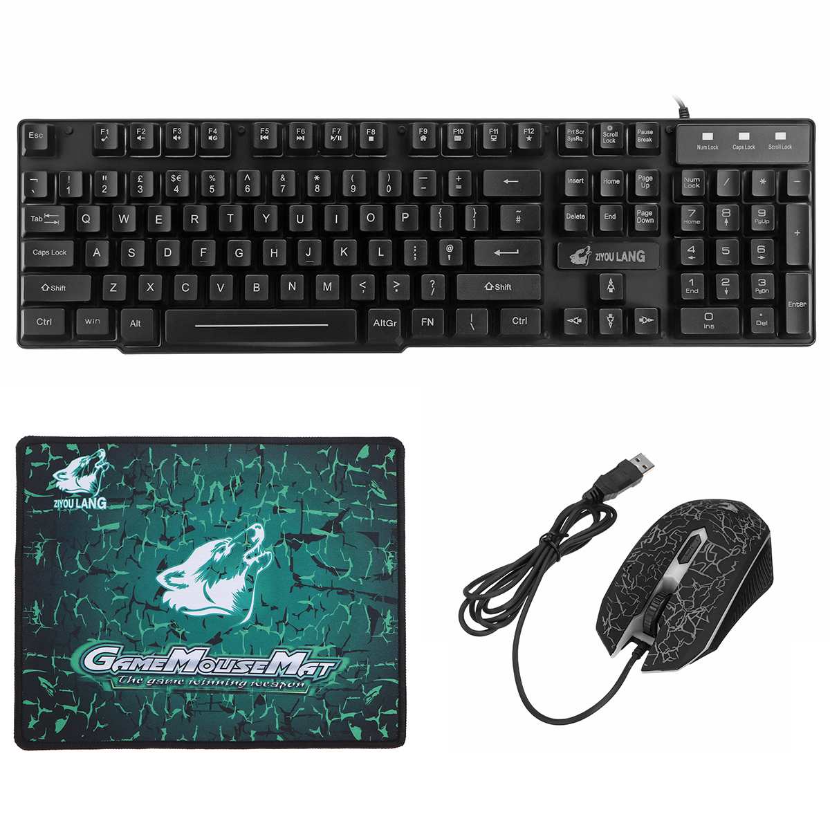 RGB Led Lighting USB Wired Gaming Keyboard Backlit... – Grandado