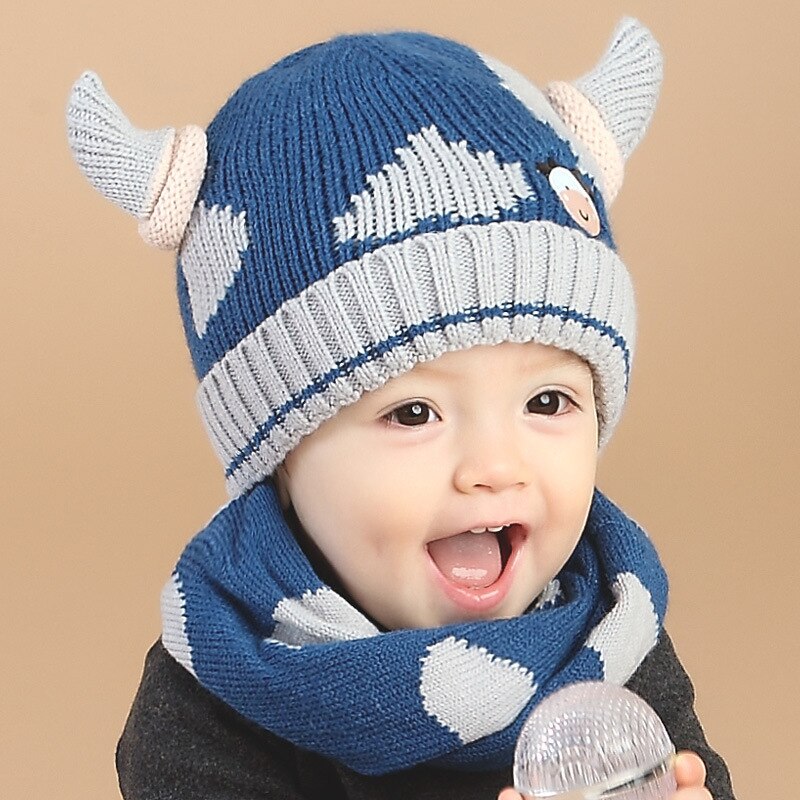 1-2 jaar Oude Kinderen Baby Muts Sjaal Twee Stuks ... – Grandado