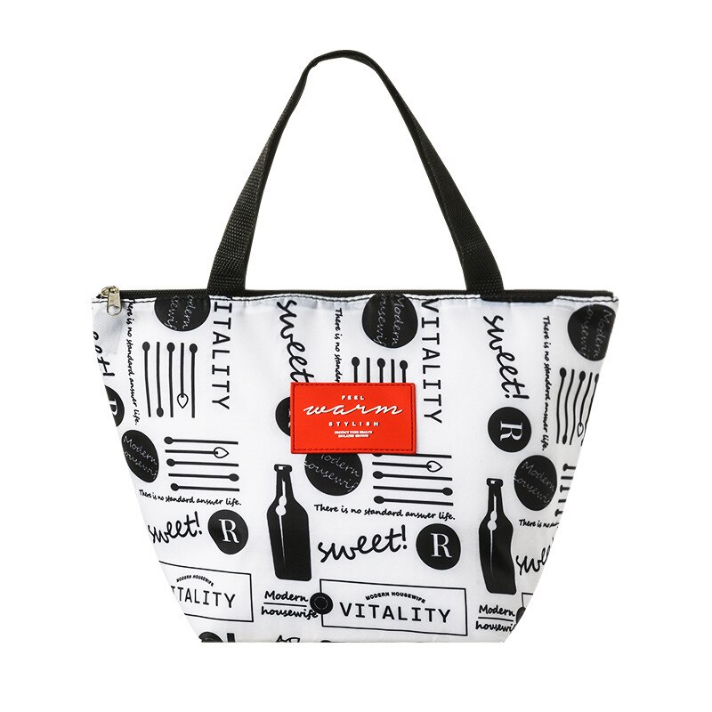 Purdored 1 Pc Cooler Lunch Tas Mode Multicolor Vro... – Grandado