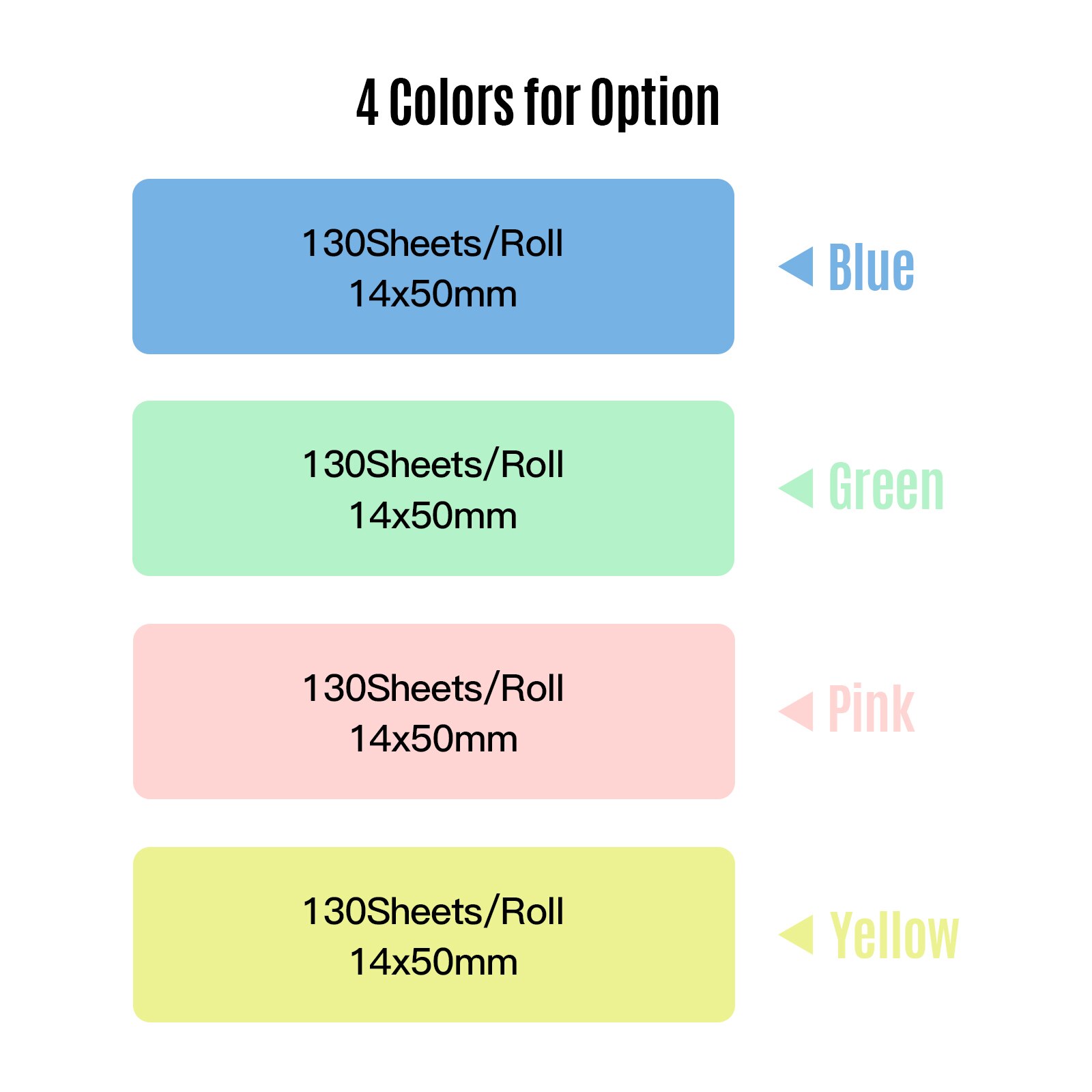 Aibecy Color Label Paper Self-Adhesive Thermal Pap... – Grandado