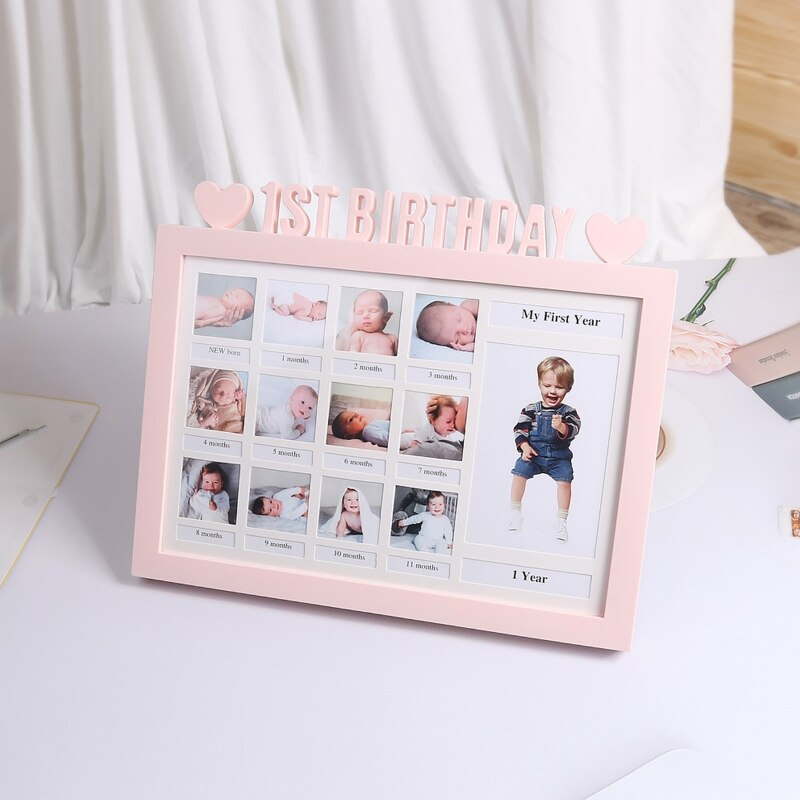 First Year Photo Moment Baby Keepsake Frame DIY 0-... – Grandado