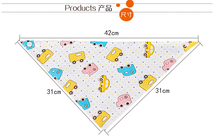 100% cotton baby triangle Handkerchiefs Wipe the s... – Grandado