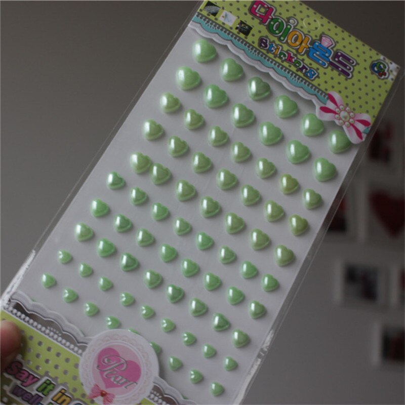 Scrapbook Sticker Self Adhesive 3d Acrylic pearl H... – Grandado