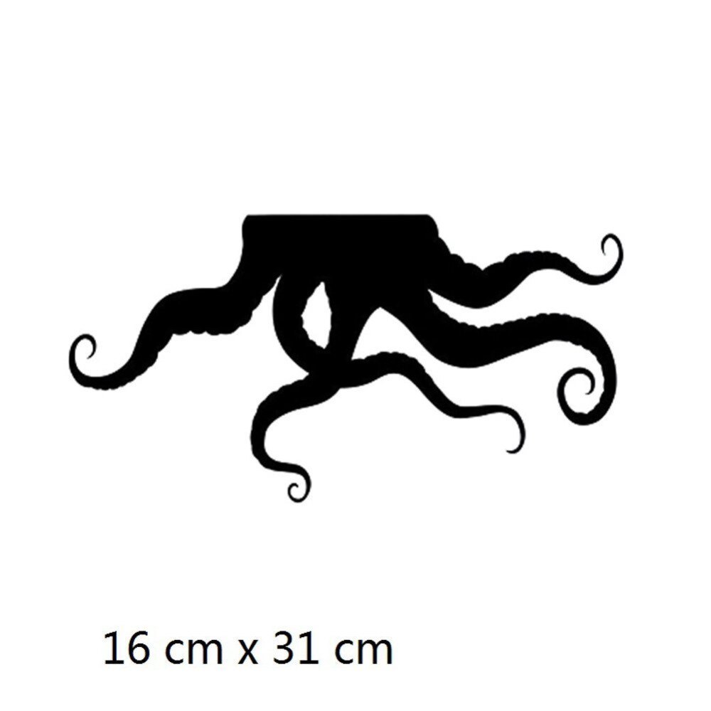 Funny Black octopus Bathroom Toilet Stickers Smile... – Vicedeal