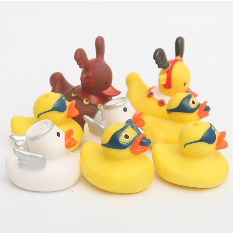 8Pcs Mini Gelbe Ente Baby Baden Spielzeug Schwimm ... – Vicedeal