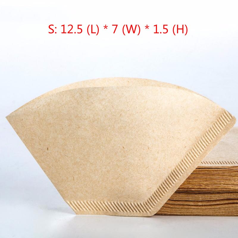 100 Pack Wooden Hand Drip Paper Coffee Filter Coff... – Vicedeal