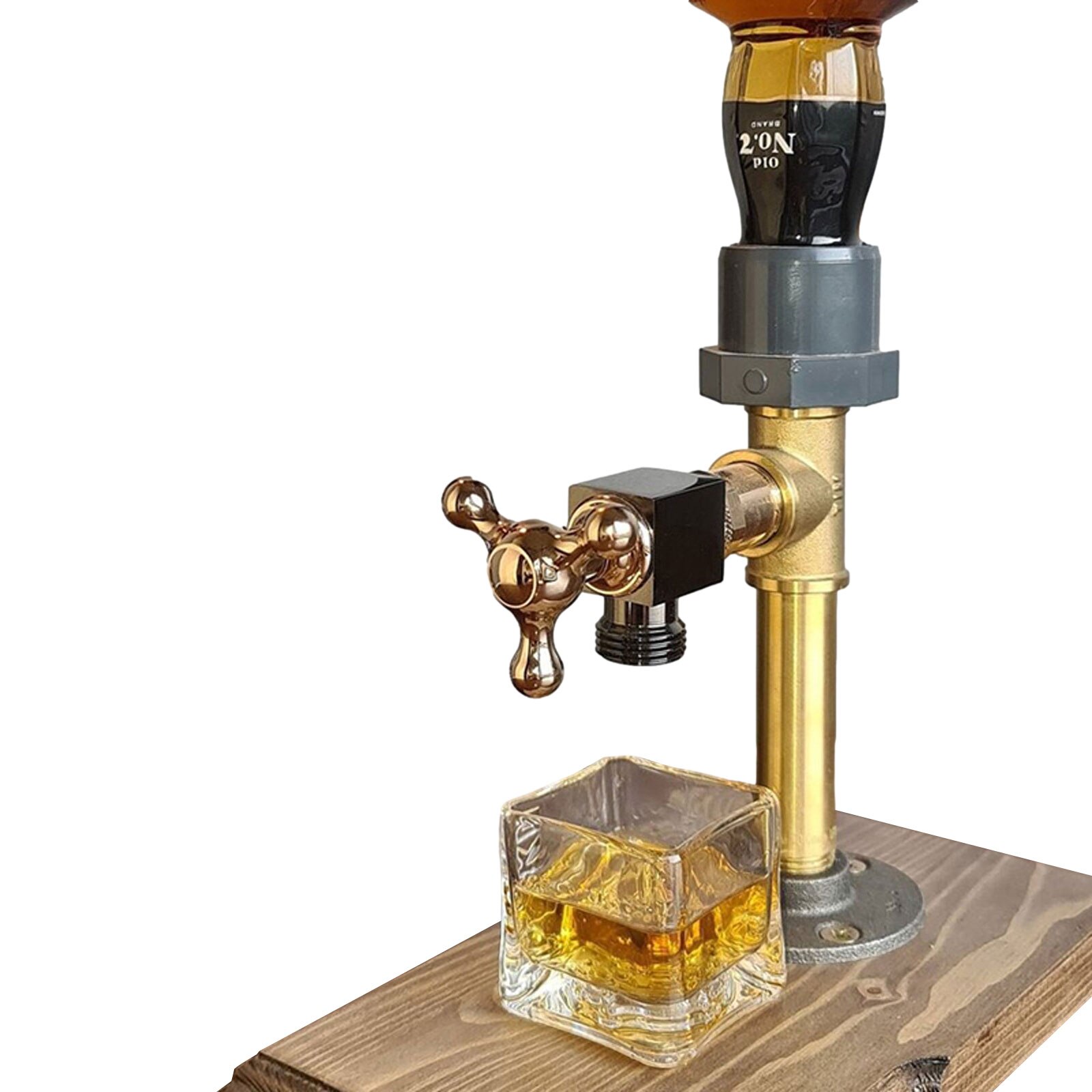 Vaderdag Whiskey Dispenser Hout Kraan Vorm Dispens... – Vicedeal