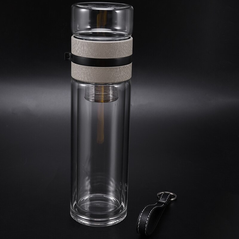 2X 350Ml Travel Drinkware Portable Double Wall Gla... – Vicedeal