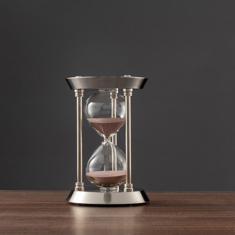 Three-pillar Metal Hourglass 15 Minutes Sand Timer... – Grandado