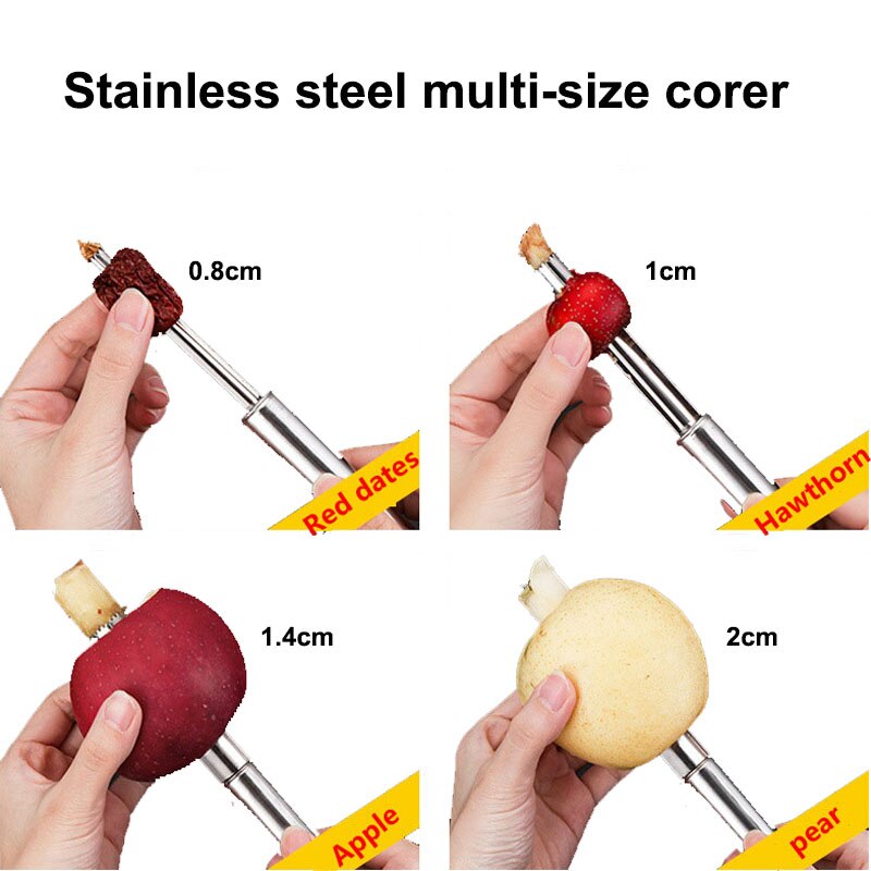 0.8-20cm Fruit Apple Corer Red Date Core Tool Mult... – Grandado