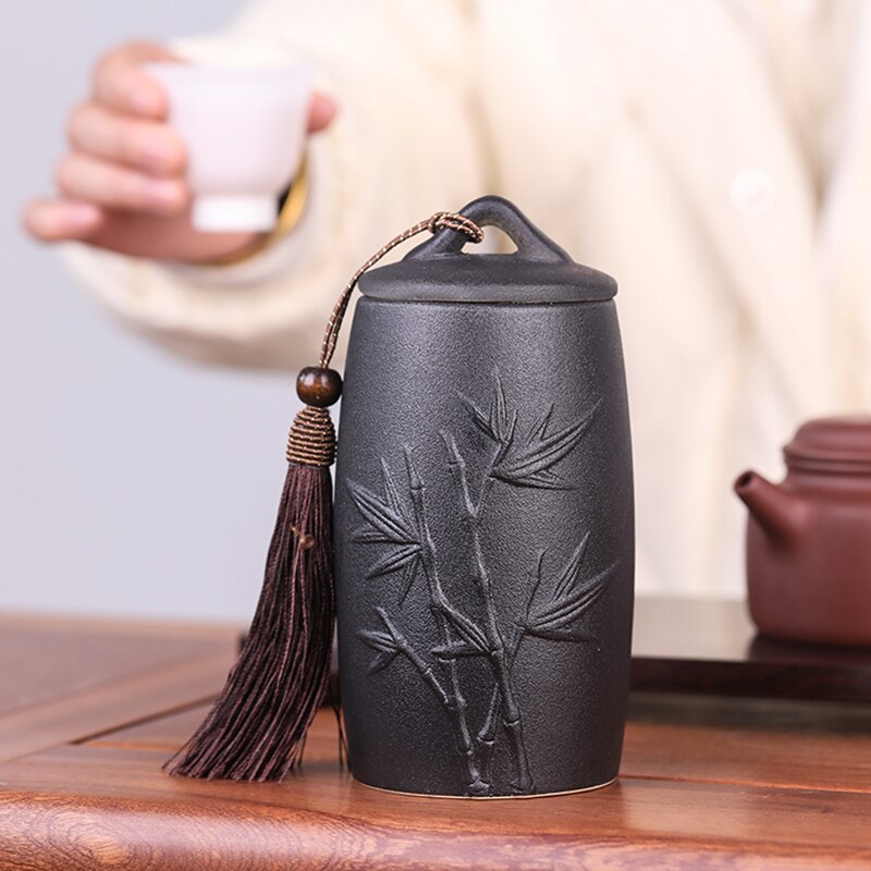 Black Pottery Tea Pot Portable Sealed Pot Househol... – Grandado
