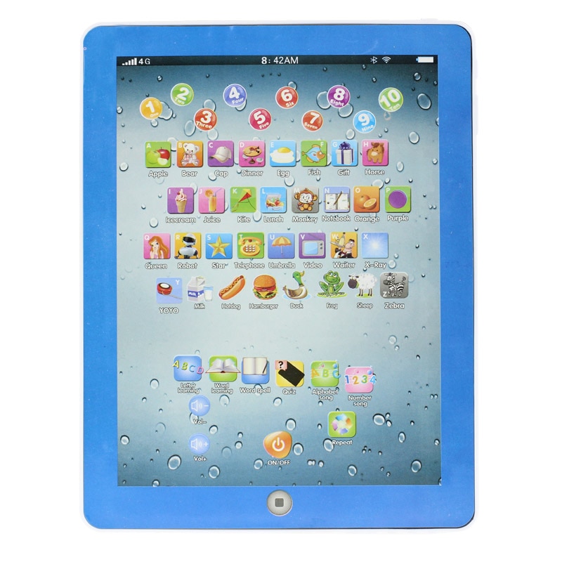 3 color Child Touch Type Computer Tablet English L... – Vicedeal
