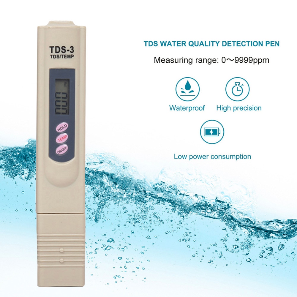 Portable Water Analyzer TDS3/TEMP LCD Digital TDS ... – Grandado