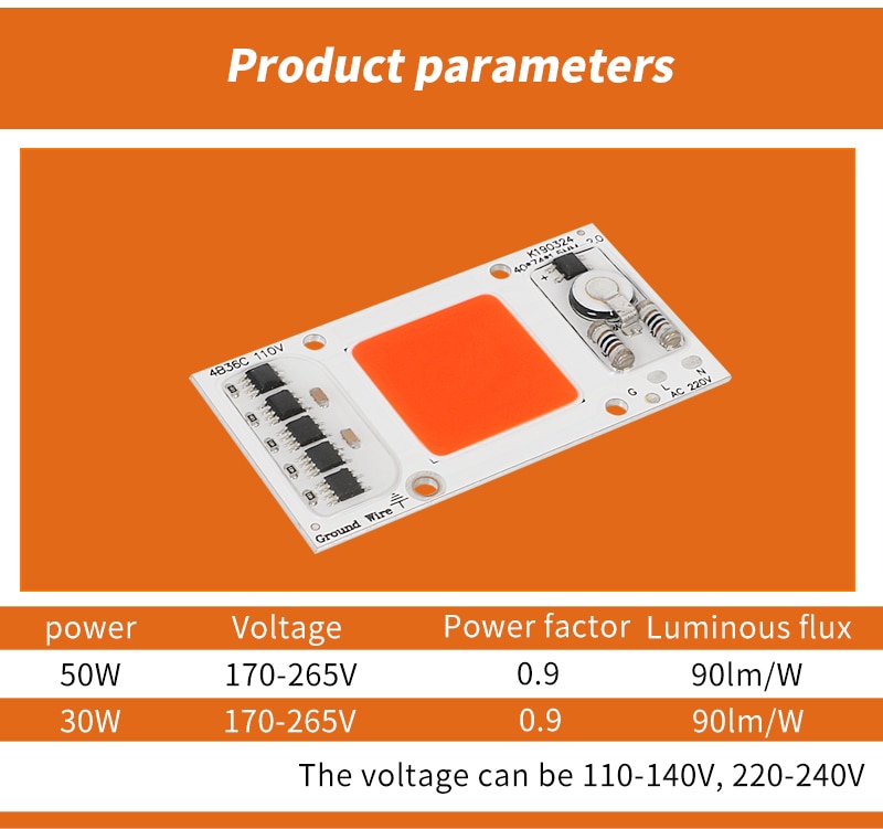 LED cob full sepctrum plant grow chip High Power b... – Vicedeal