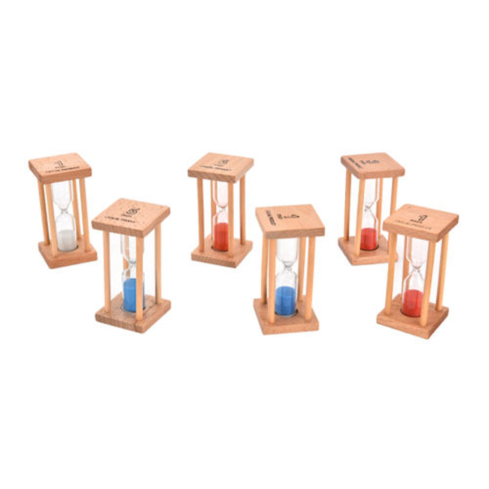 1/3/5 Minute Mini Wooden Hourglass Colorful Seed O... – Grandado