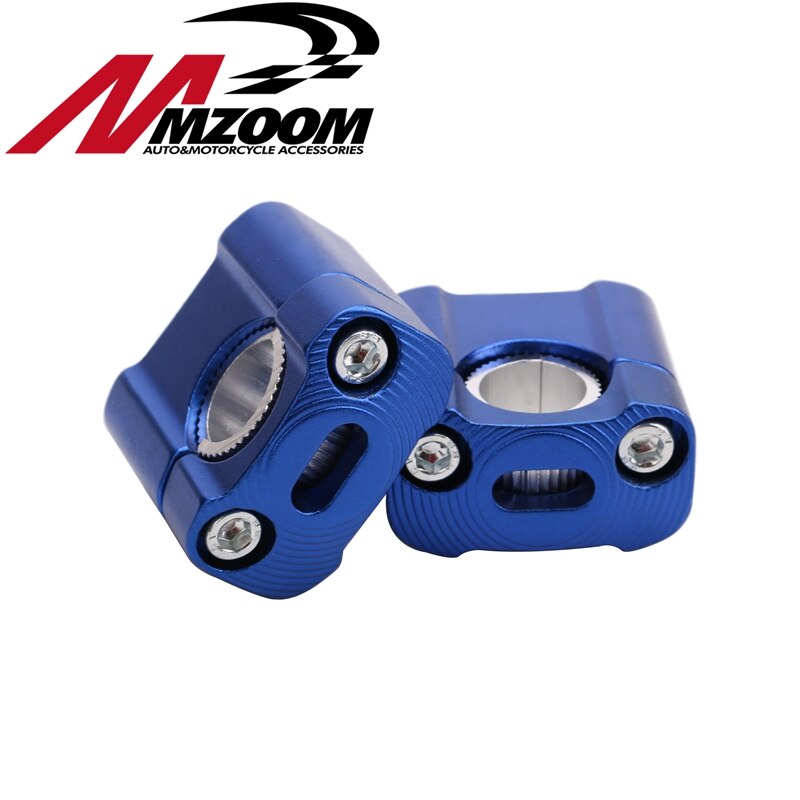1 pair CNC 22mm 28mm Off Motorcycle Bar Clamps Handlebar riser Adapter for 7/8" 1-1/8 Pit Dirt ...