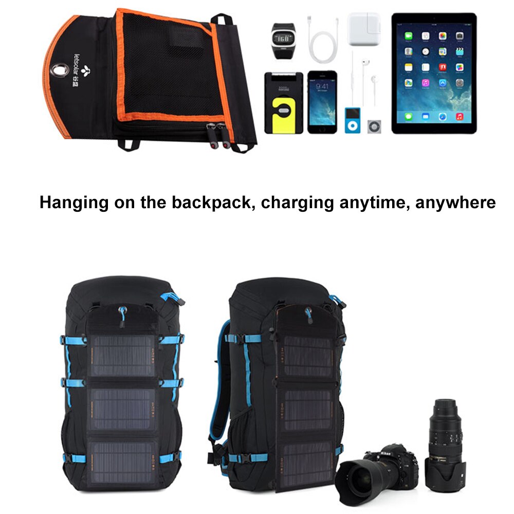 Portable Solar Charger 11W Folding Solar Panel Pow... – Grandado