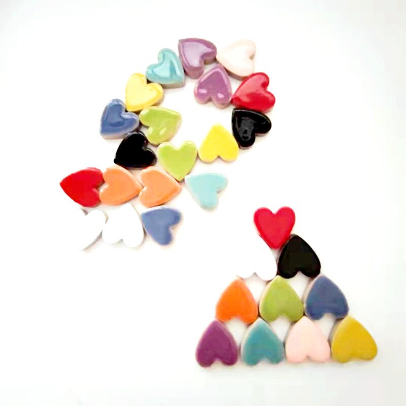120pcs(Approx. 510g/18oz) Porcelain Heart Shape Mo... – Vicedeal