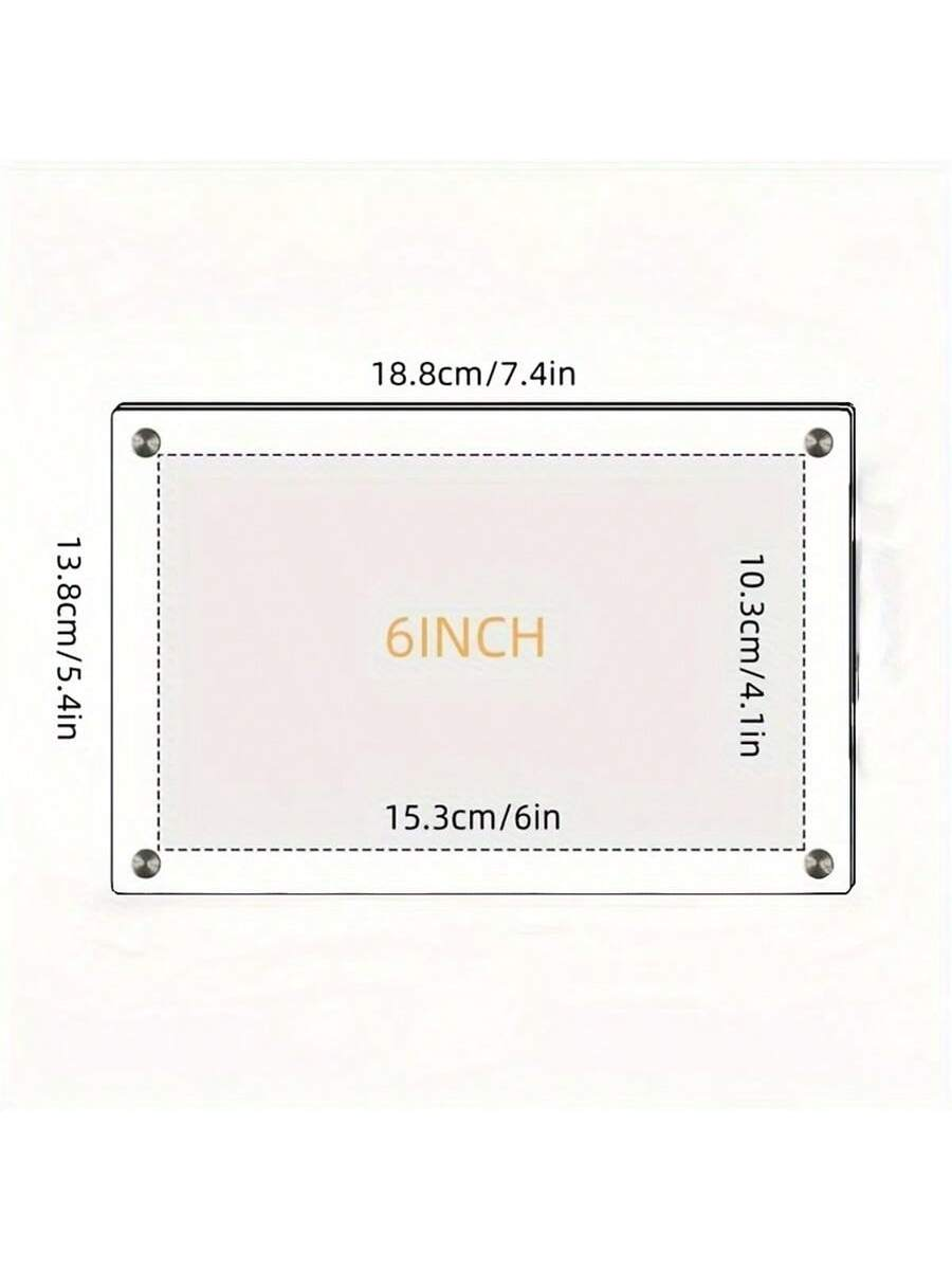 Transparent Picture Frame 6-Inch Wall-Mounted Ins ... – Grandado
