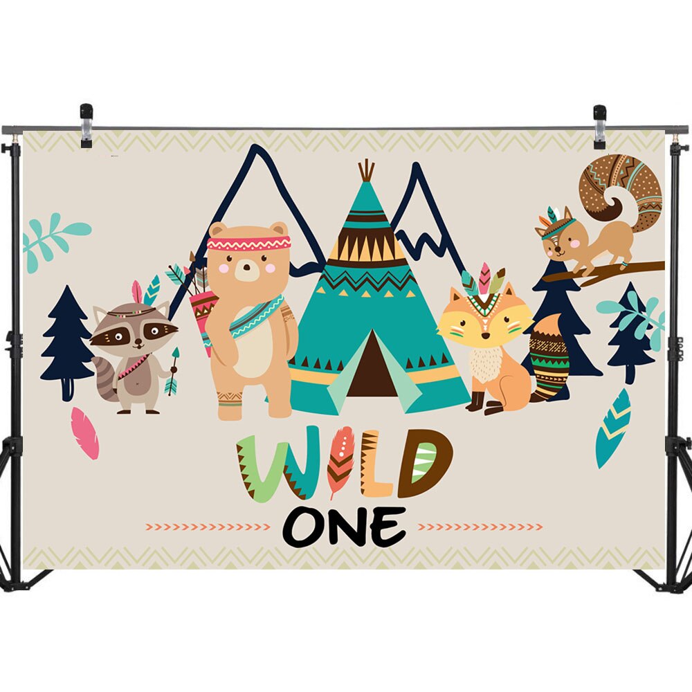 Neoback Wild One Backdrops Woodland 1st Birthday B... – Vicedeal