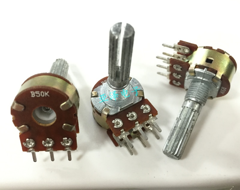 16 dubbele potentiometer schakelaar B50K zaagtand ... – Grandado