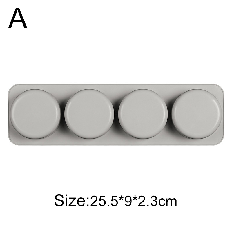 4 Grids 3D Ronde Ovale Vorm Handgemaakte Zeep Sili... – Vicedeal