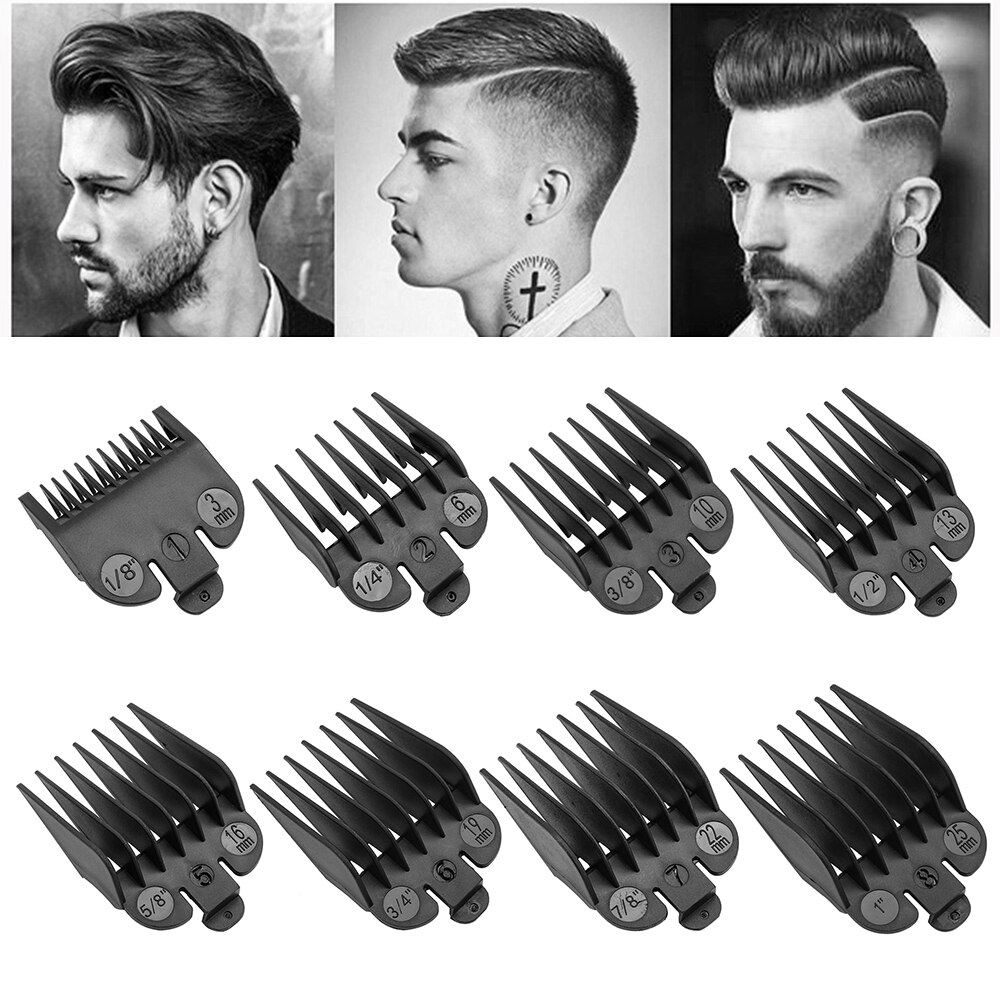 8 Pcs 3-25mm Universal Guide Hair Clipper Limit Co... – Grandado
