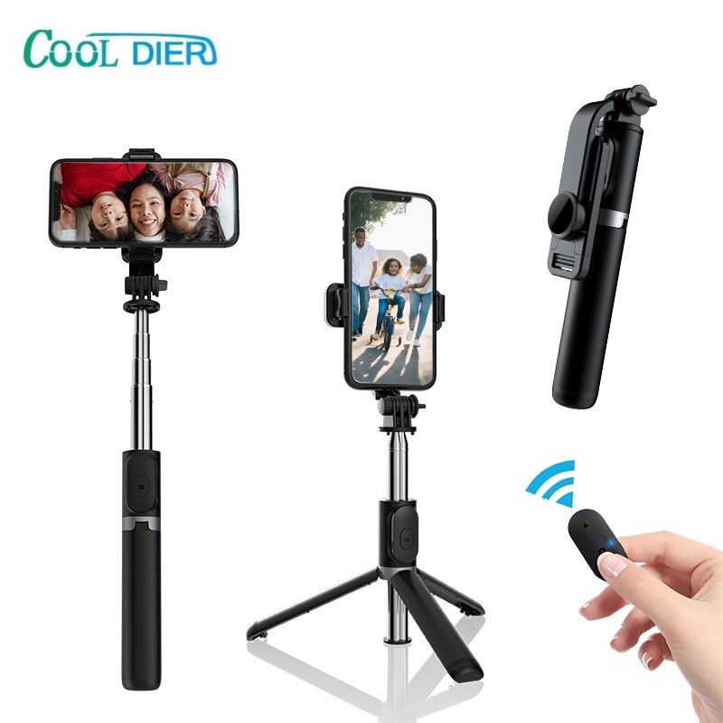 COOL DIER Wireless Bluetooth Selfie Stick Mini Tri... – Vicedeal