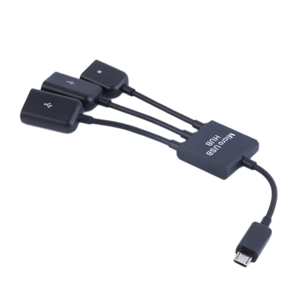 3 in 1 Micro USB HUB Man-vrouw Dubbele USB 2.0 Hos... – Vicedeal
