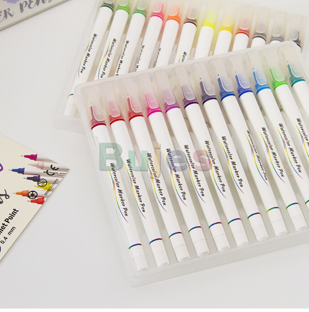 Watercolor pen Hand curtain pen color plastic coat... – Grandado