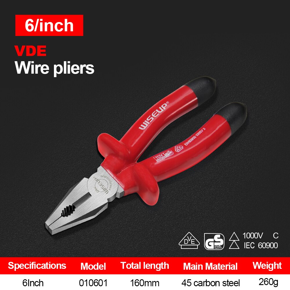 WISEUP 1000V Insulated Pliers Wire Cutters Electri... – Grandado