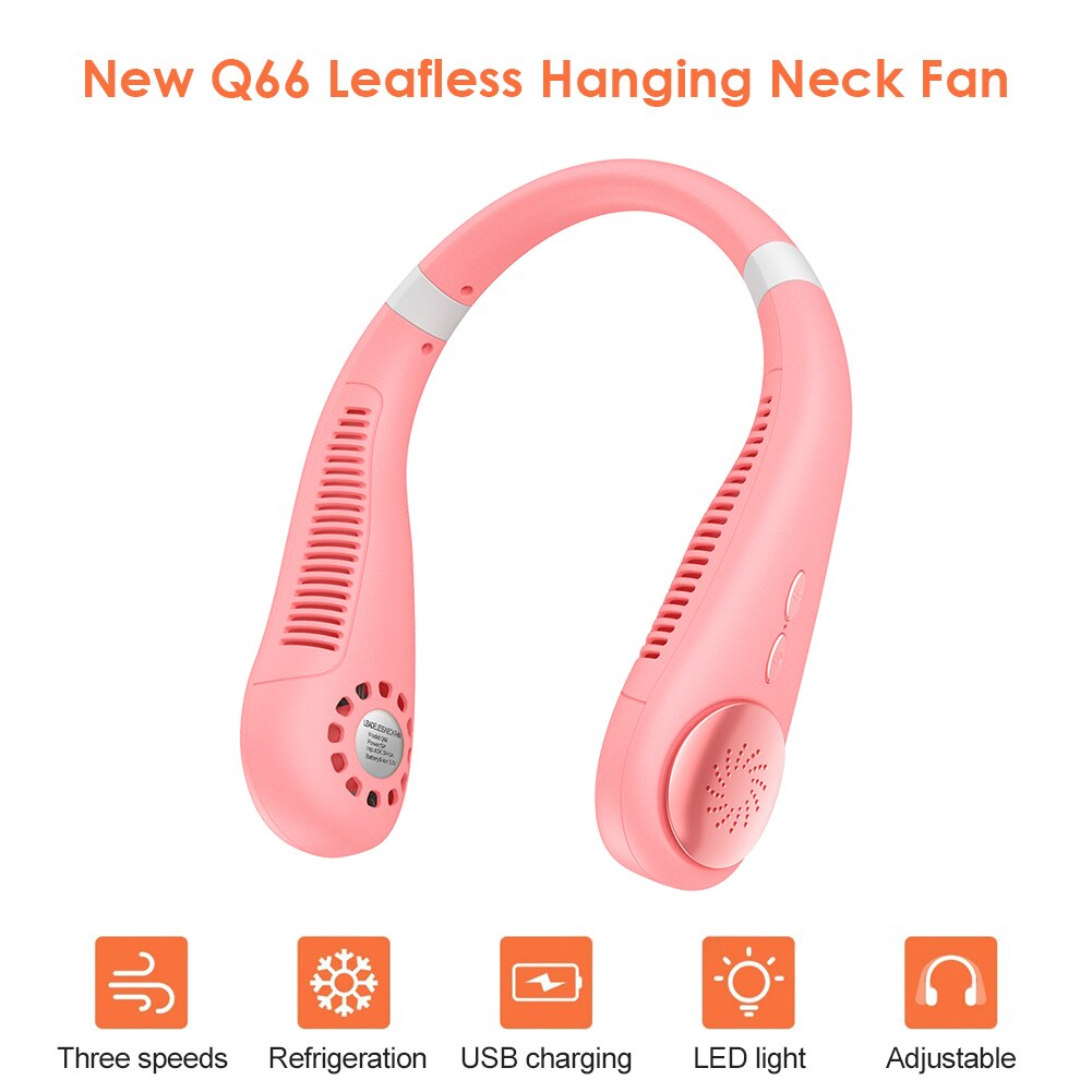 Bladeless Portable Neck Hanging Fan USB Rechargeab... – Vicedeal